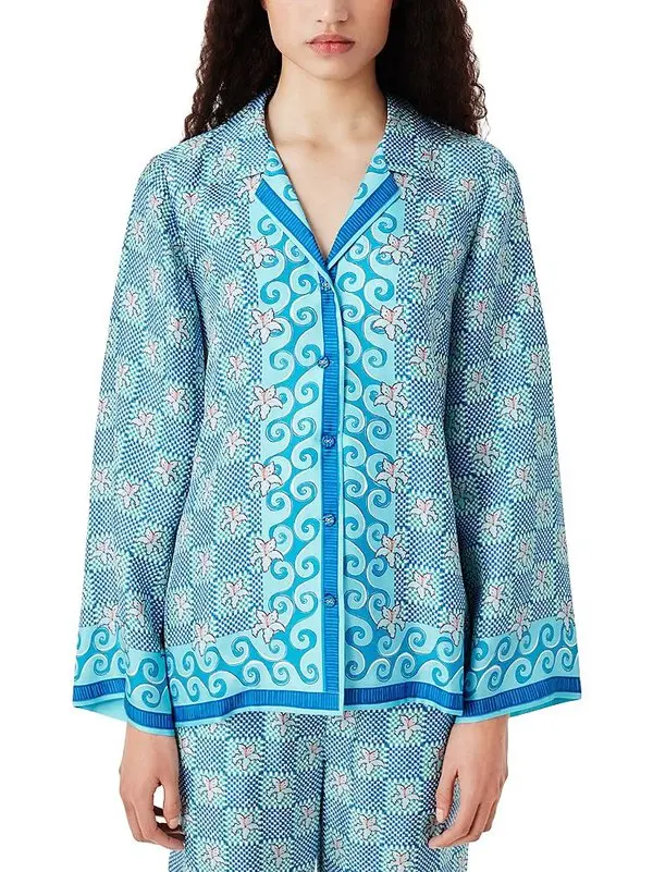 Tresse Silk Shirt - Blue