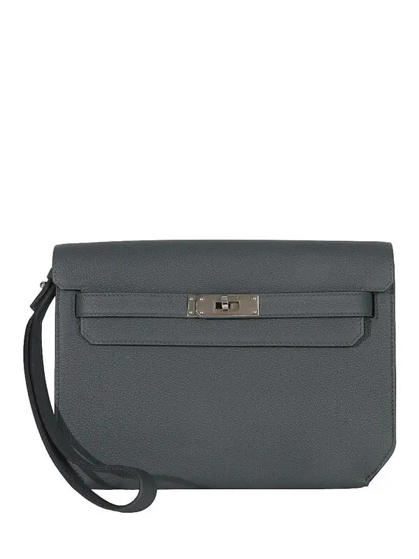 Hermès Kelly Depeches 25 Leather Handbag - Gray
