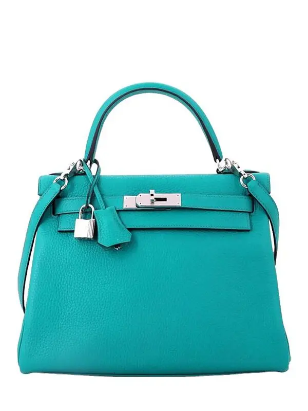Hermès Kelly 28 Handbag - Bleu Paon