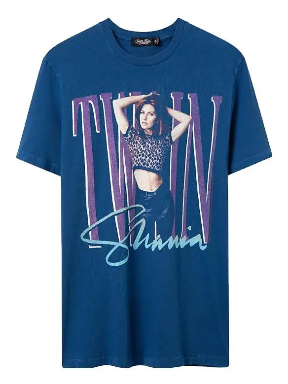 Junk Food Clothing Shania Twain Vintage Tee - True Navy