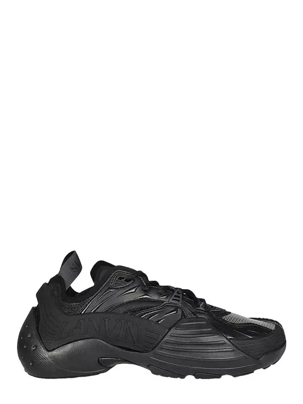 LANVIN Flash-x Panelled Mesh Sneakers - Black