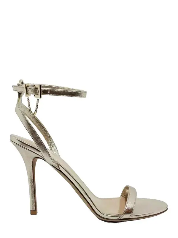 Valentino Garavani Metallic Stiletto Sandals - Gold
