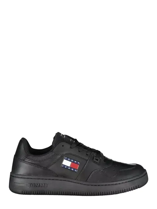 Tommy Hilfiger Court Lace Up Sneakers - Black