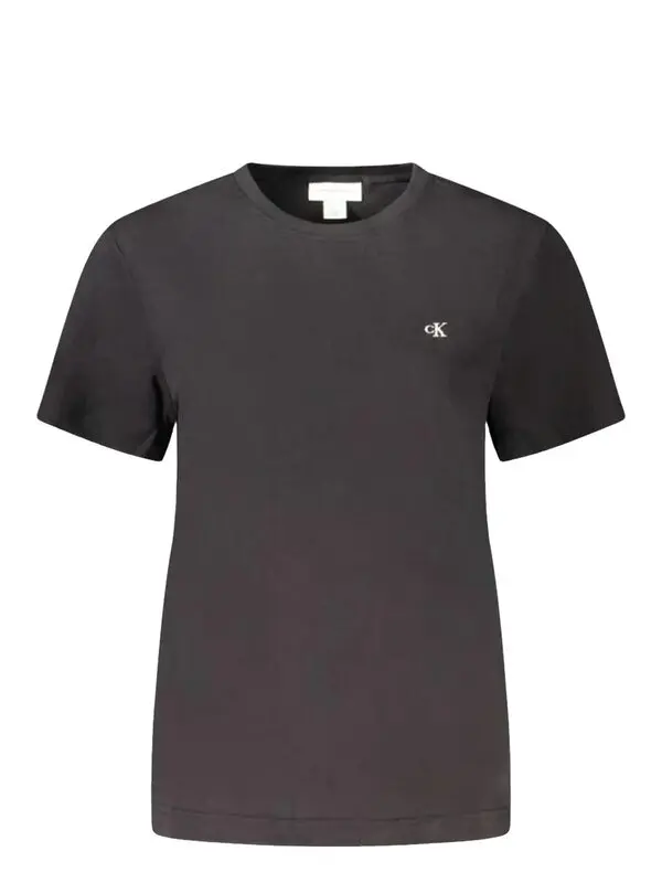 Calvin Klein Logo-print Cotton T-shirt - Black