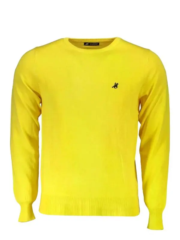 U.S. Grand Crew-neck Cotton Sweater - Yellow