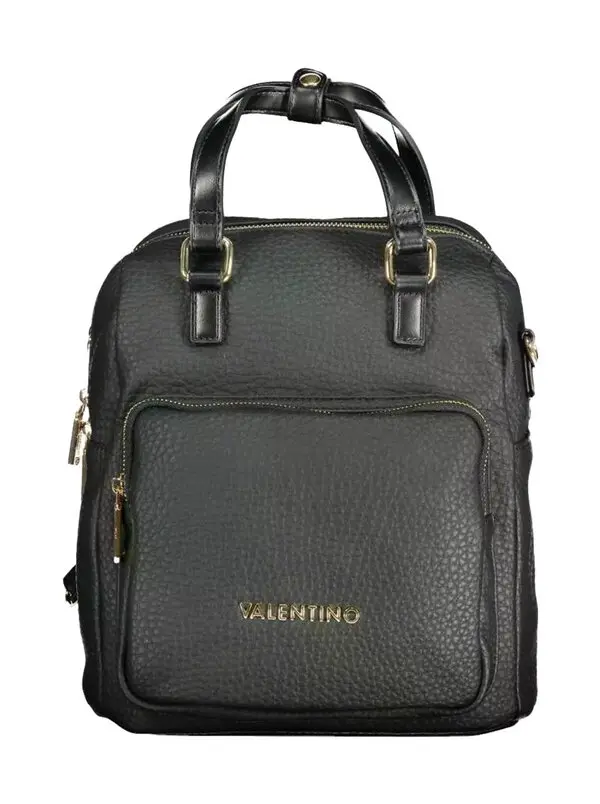 MARIO VALENTINO Pebbled-effect Backpack - Black