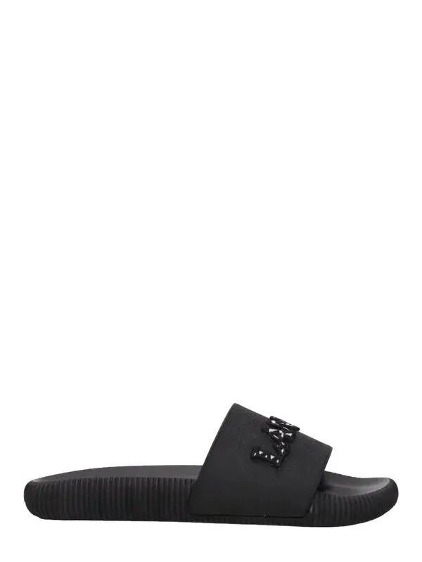LANVIN Logo-embellished Sandals - Black
