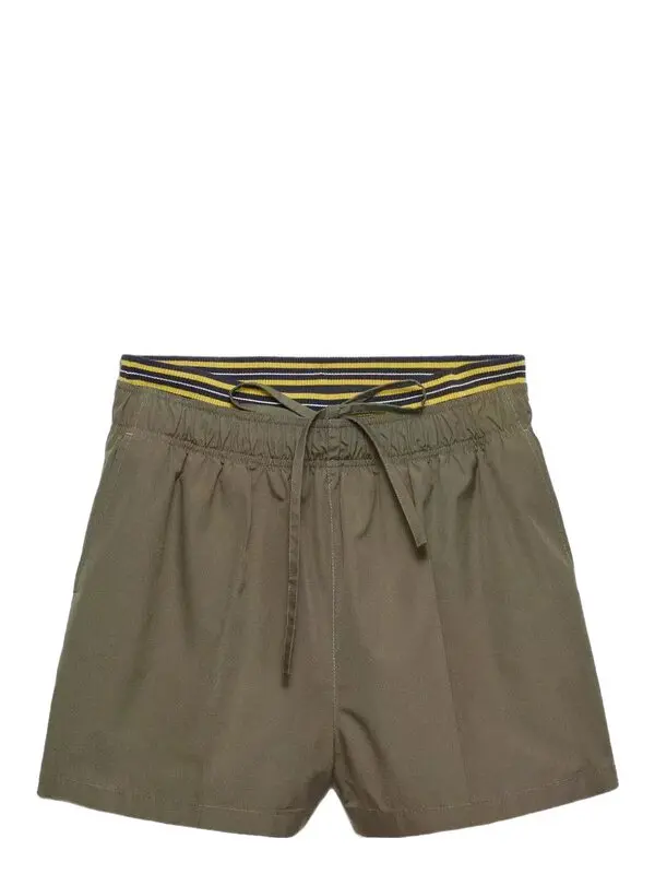 Prada Poplin Shorts - Green