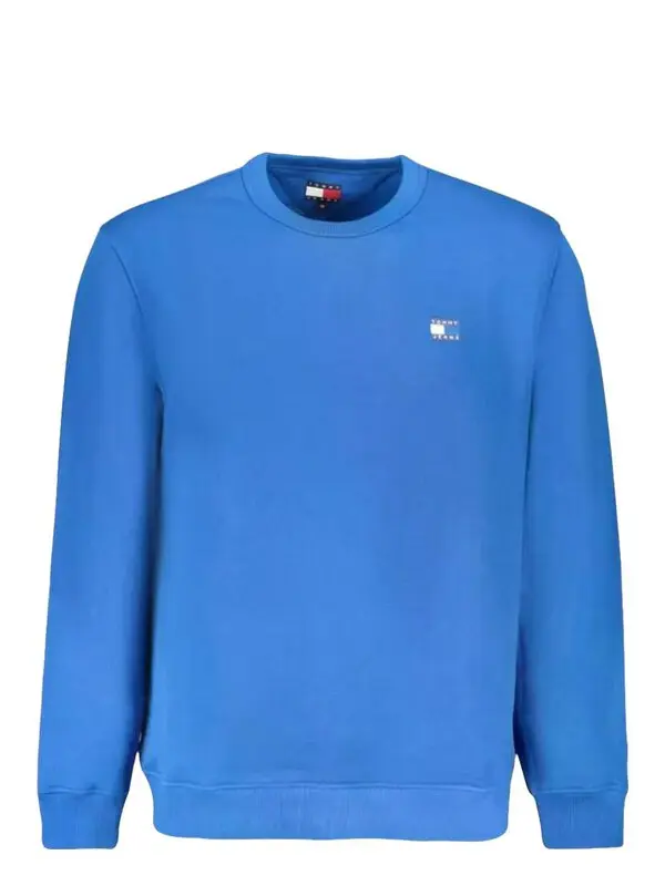 Tommy Hilfiger Logo-badge Crew-neck Sweater - Blue