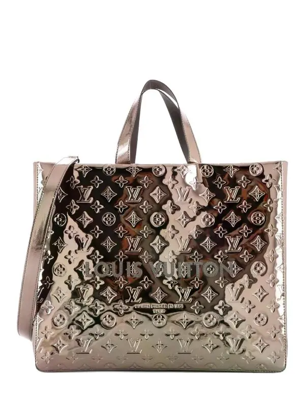 LOUIS VUITTON Shopper Monogram Mirror Coated Canvas Mm Tote Bag - Metallic