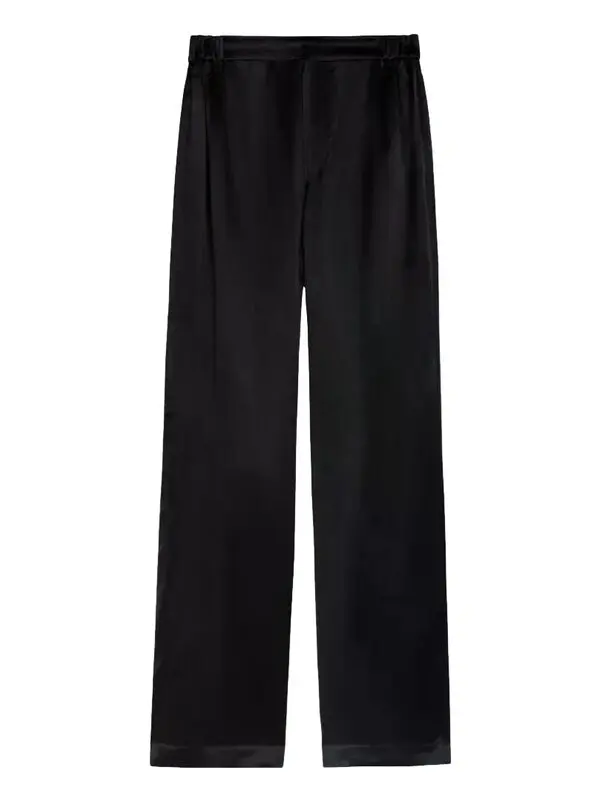 DELOS Gilbert Silk Trousers - Black