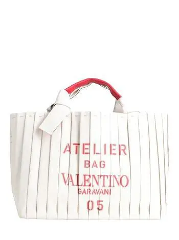 Valentino Garavani Shopper Bag With Double Handle - Off White