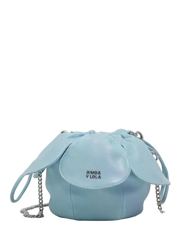 Bimba Y Lola Pétalo Leather Shoulder Bag - Blue