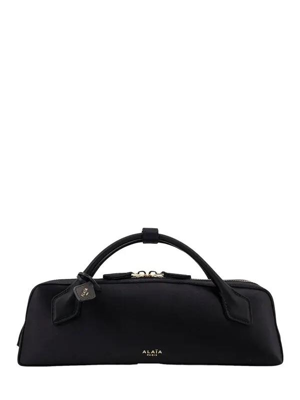 Alaïa Le Teckel Satin Handbag - Black