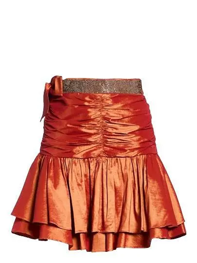W LES FEMMES BY BABYLON Mini Circle Skirt - Red