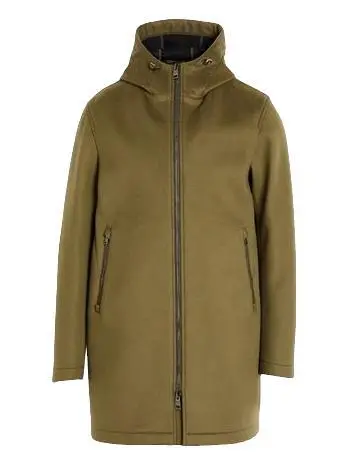 Herno Resort Military Wool-cashmere Coat - Green