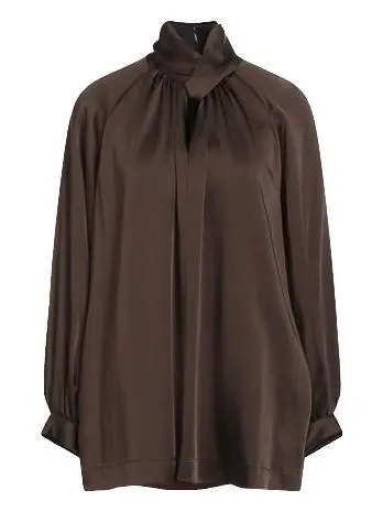 SEMICOUTURE Top In Acetate And Viscose - Brown