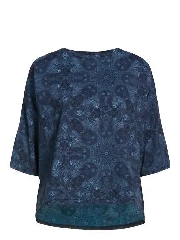 RRD Top In Paisley Print - Navy