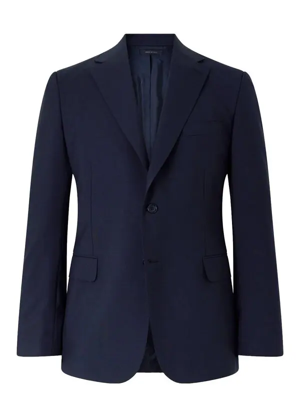 Brioni Trevi Wool And Mohair-blend Suit Jacket - Blue