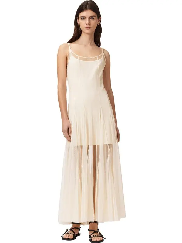 ALLSAINTS Harmonia Slim Fit 2-in-1 Dress - White
