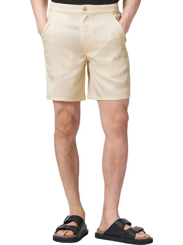 ALLSAINTS Circe Straight Fit Odyssey Shorts - Brittle White