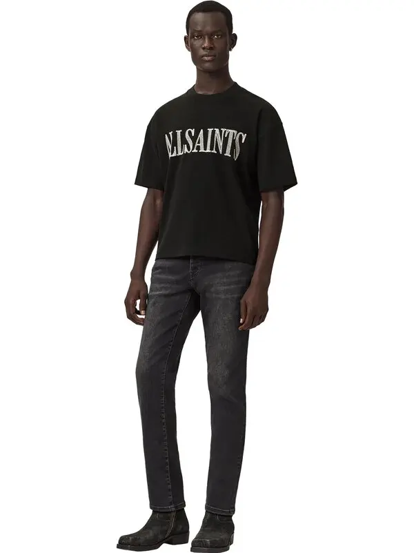ALLSAINTS Dash Short Sleeve Boxy T-shirt - Black