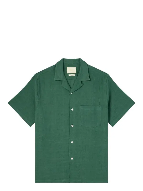 Portuguese Flannel Organic Cotton Shirt - Green