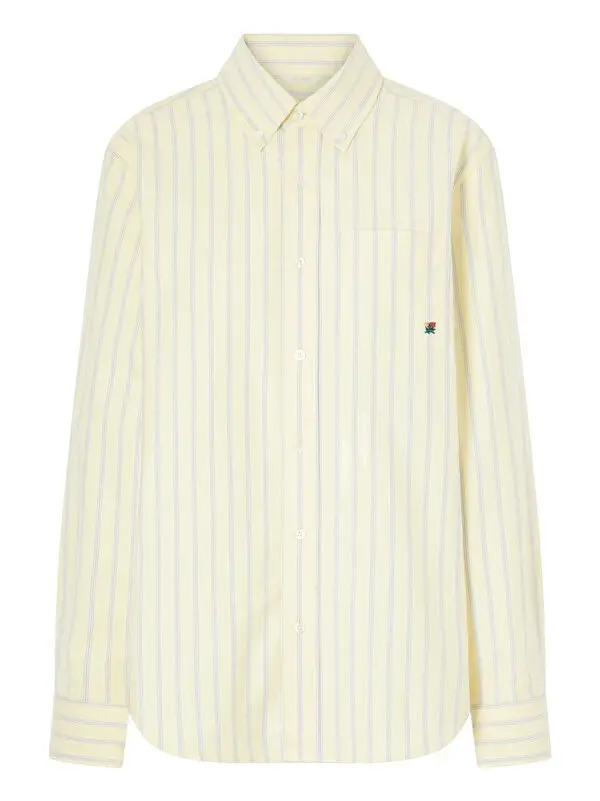 Aimé Leon Dore Striped Cotton Shirt - Yellow