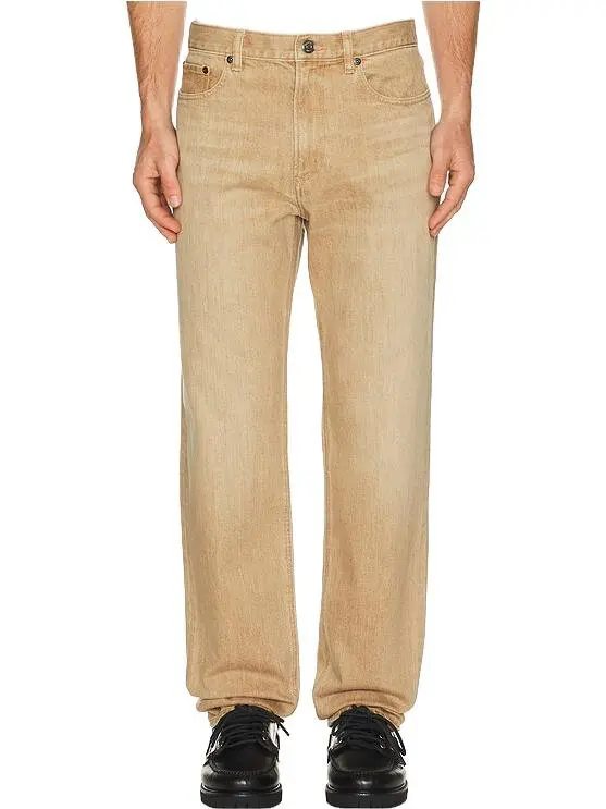 Theory Tinted Standard Jeans - Washed Brown