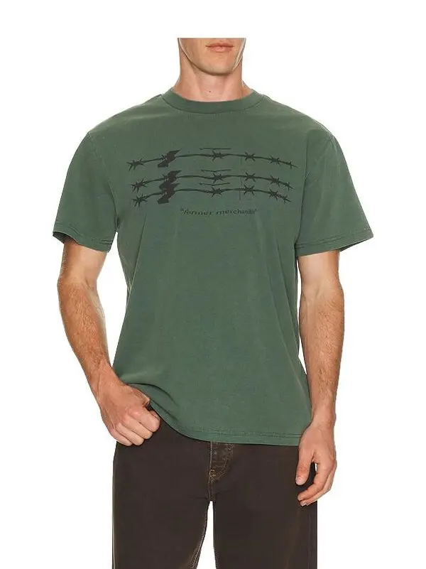 FORMER Primal T-shirt In Green - Washed Pine