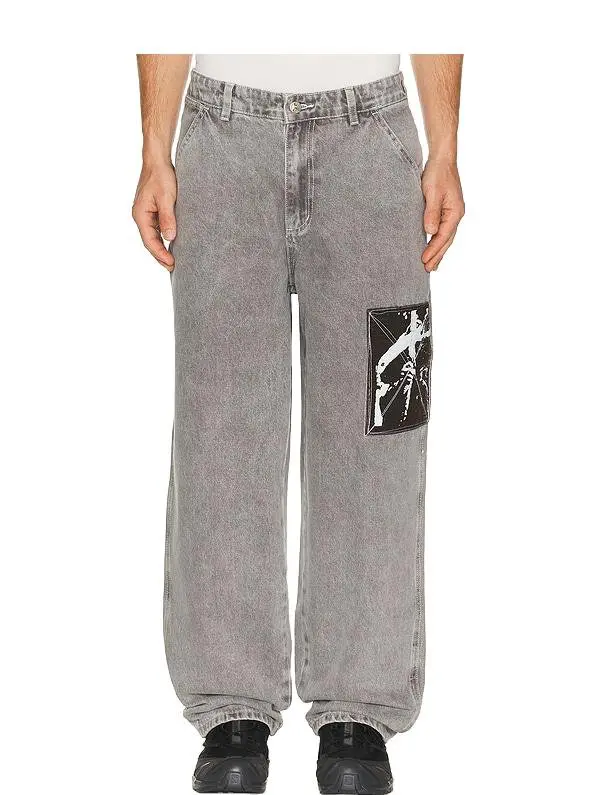 FORMER Distend Denim Jeans - Washed Grey