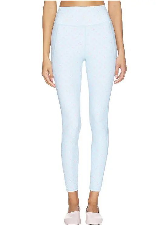 LoveShackFancy Highland Legging In Blue - Chapparal Blue