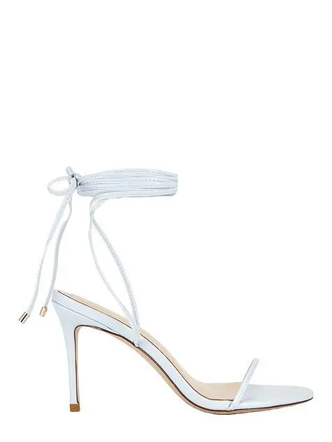 Femme La 3.0 Barely There Lace Up Heels - Baby Blue