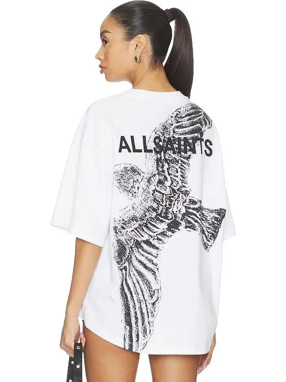 ALLSAINTS Swoop Amelie Tee - Optic White