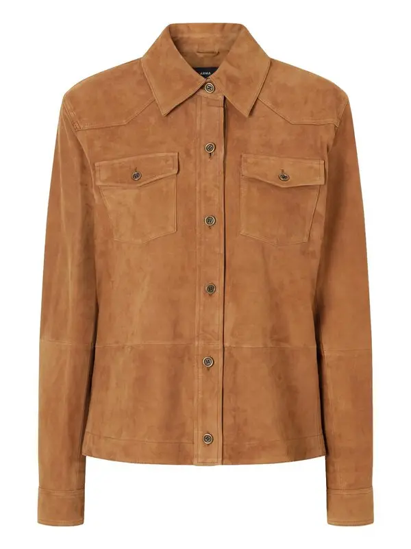ARMA Faye Suede Jacket - Brown