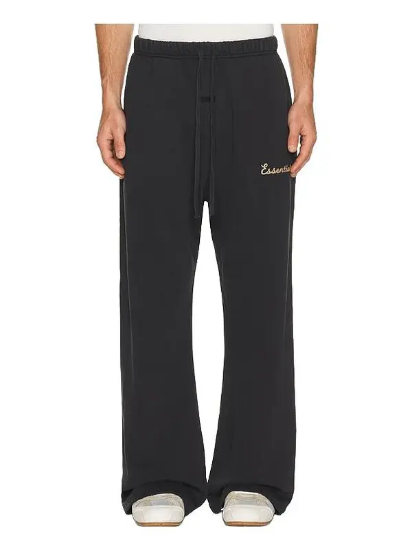 Fear Of God Training Classic Fit Flare Sweatpant In Black - Faded Black