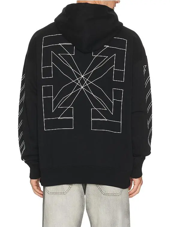 Off-White Double Arrow Skate Hoodie - Black