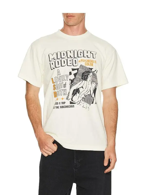 MIDNIGHT RODEO American Exxtasy Tee - Cream