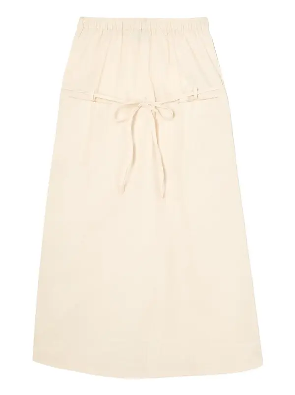 DEIJI STUDIOS Loop Organic Cotton Midi Skirt - Neutrals