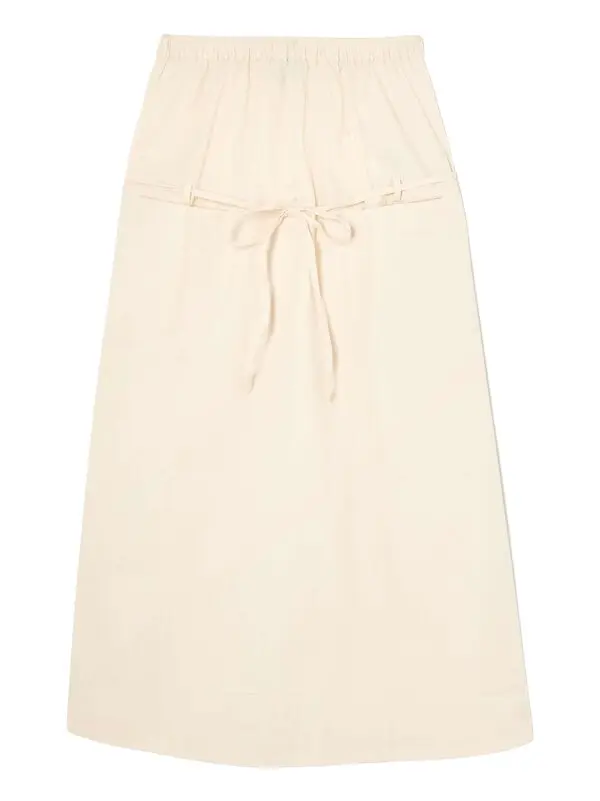 DEIJI STUDIOS Loop Organic Cotton Midi Skirt - Off-white