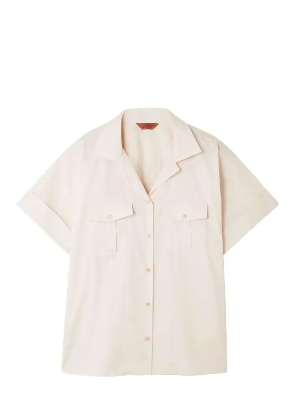 JAMIE HALLER The Safari Cotton Shirt - Ecru