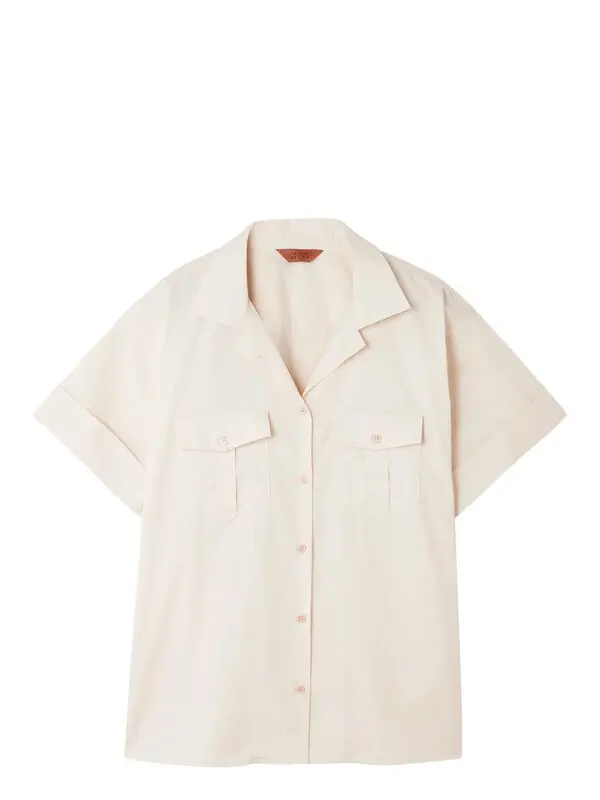 JAMIE HALLER The Safari Cotton Shirt - Neutrals