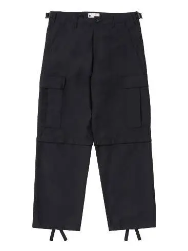 VOWELS Zip-off Cargo Pants - Black