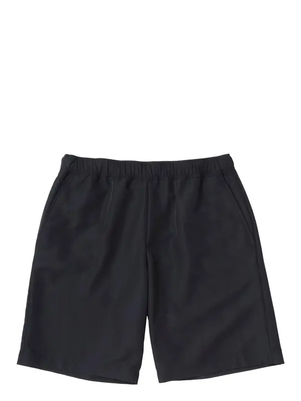 VOWELS Dry-touch Wool Easy Shorts - Black