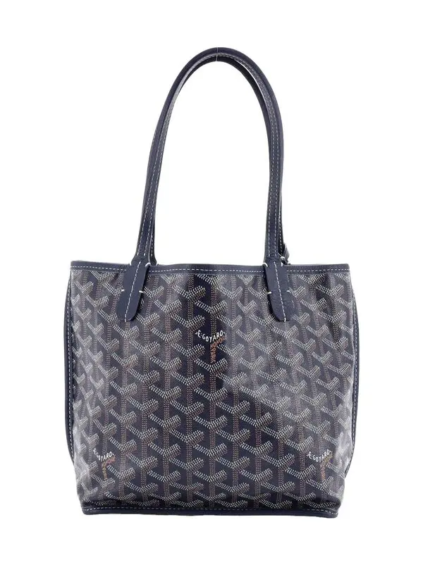 Goyard Anjou Reversible Mini Tote Coated Canvas - Blue