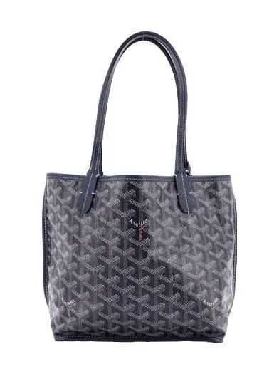 Goyard Anjou Reversible Tote Coated Canvas Mini - Blue
