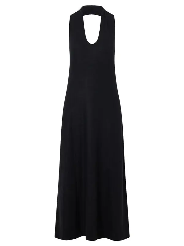LESET Lauren Stretch-knit Maxi Dress - Black
