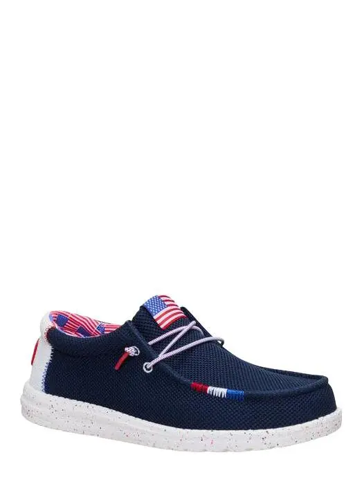 HEY DUDE Wally Lace-up Shoe - Blue