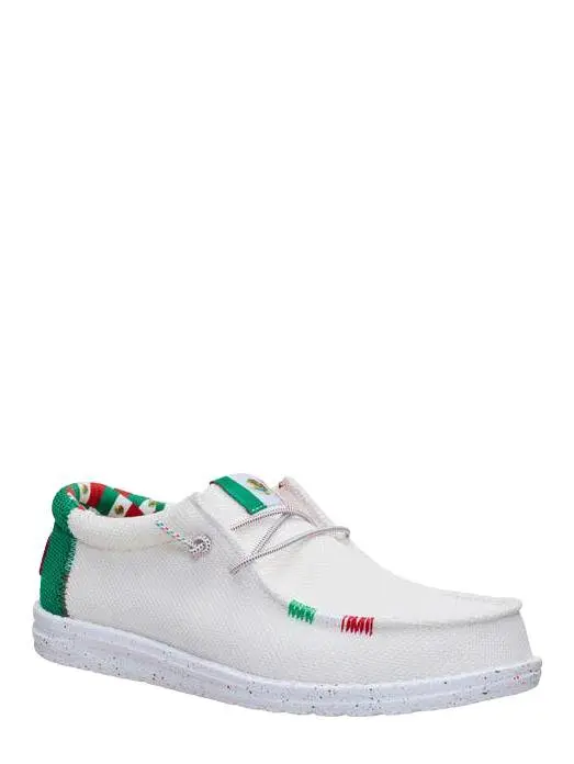 HEY DUDE Wally Lace-up Shoe - White