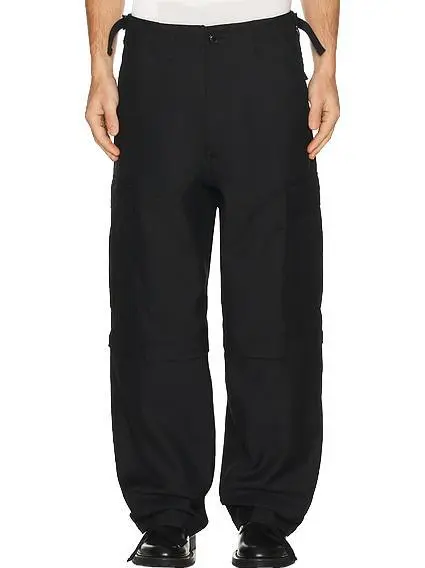 VOWELS Zip Off Cargo Pants - Black